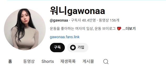 '워니 gawonaa' 노가원 프로필 및 인스타 실물 총정리! 나이, 남친 여부 관심 집중 (구독, 디시)